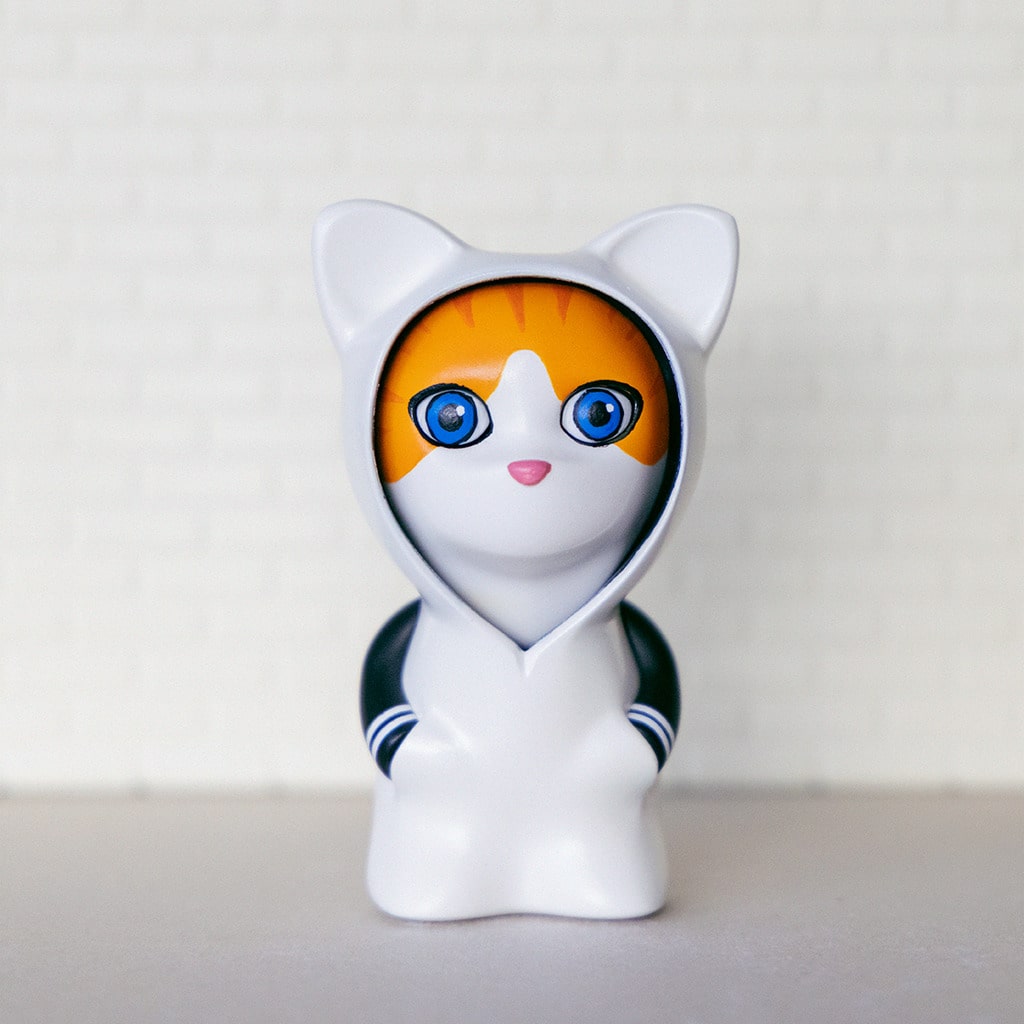 Mellow Meow (White original) - Space Rabbit Studio