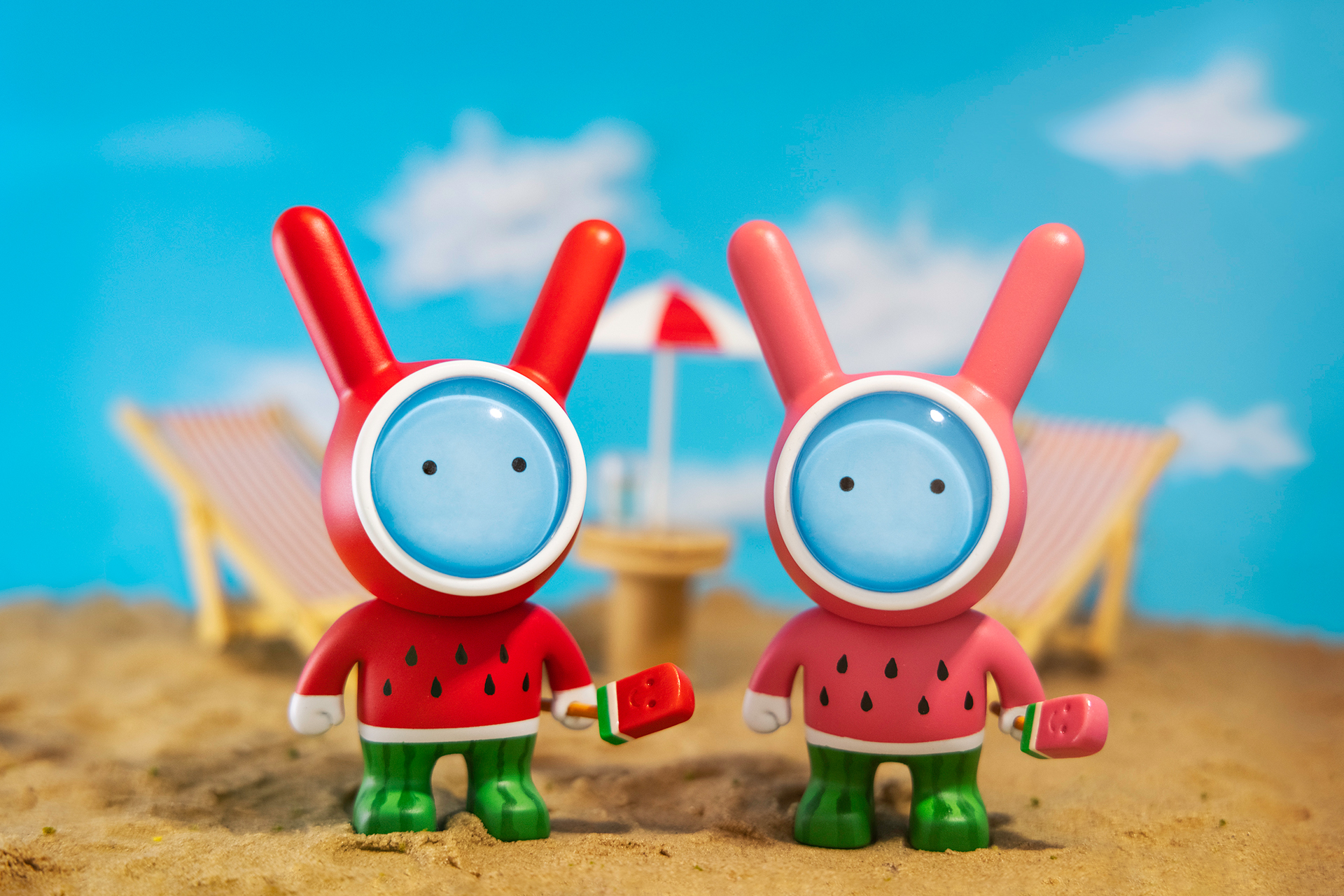 Watermelon Space Rabbit - Space Rabbit Studio