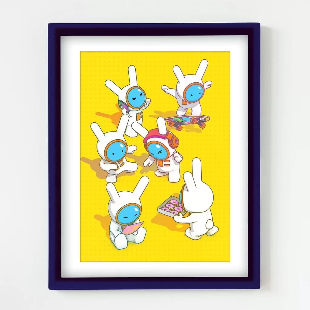 Print | Synchronized Independence - Space Rabbit Studio